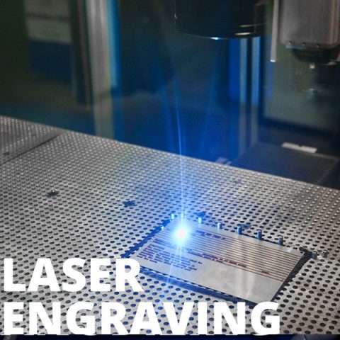 Laser engraved and screen printed machine plates - SMF-Skylt